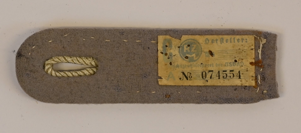 SA Shoulder Board, SA-Sturmführer to SA-Haupsturmführer, Fuss-Standarte ...